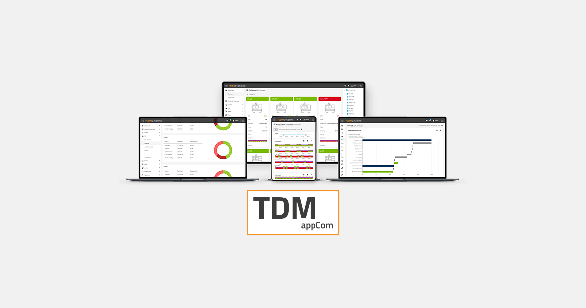 OEE optimization with our TDM appCom software - TDM Systems
